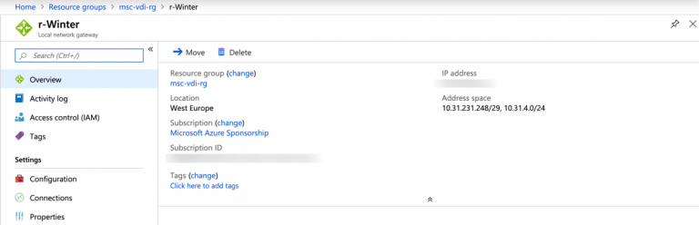 Connect UniFi Security Gateway to Azure using Site to Site VPN - Mark ...